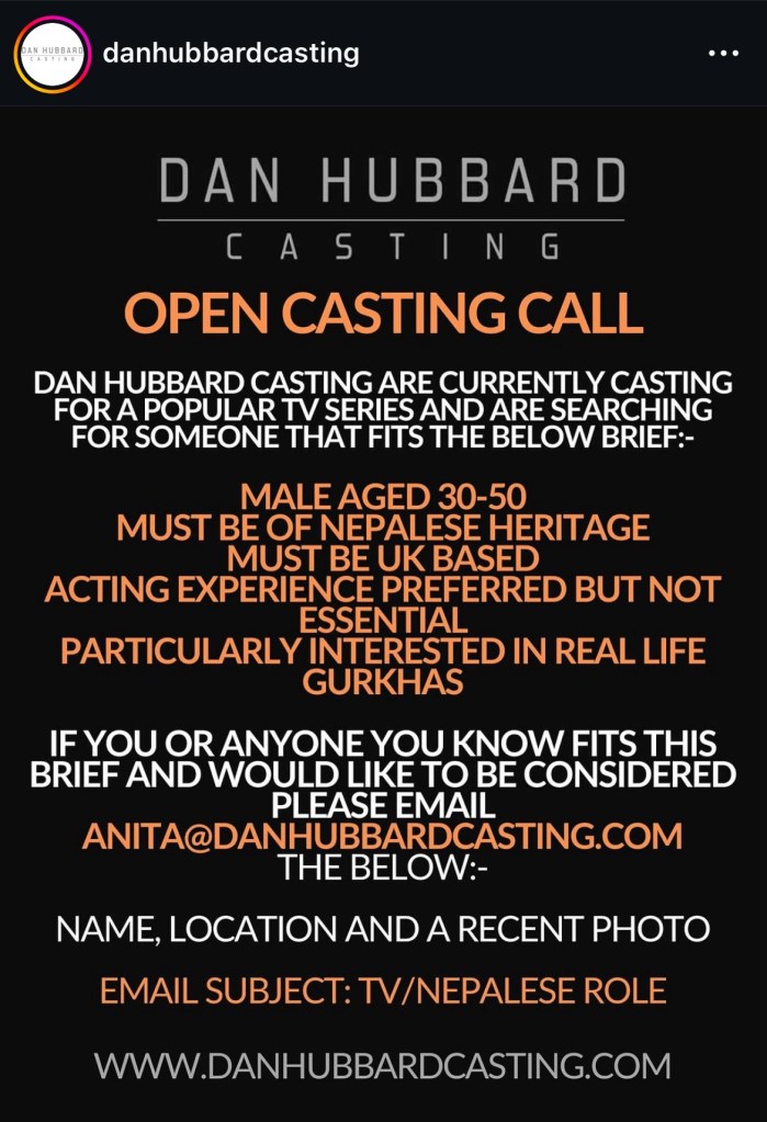 Open Casting Call from Dan Hubbard Casting – Lucky Break News